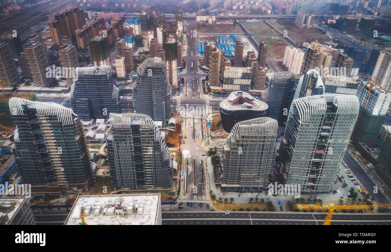 Nanjing Zhenda Himalayan Center Aerial Photography Stock Photo - Alamy