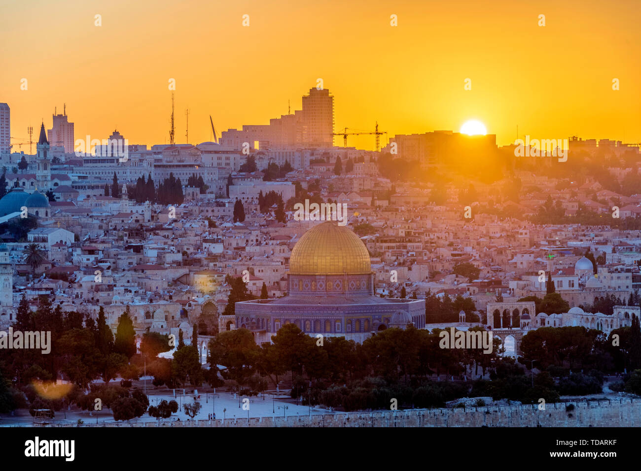 Night view of the Temple Mount in Jerusalem, Israel Stock Photo - Alamy