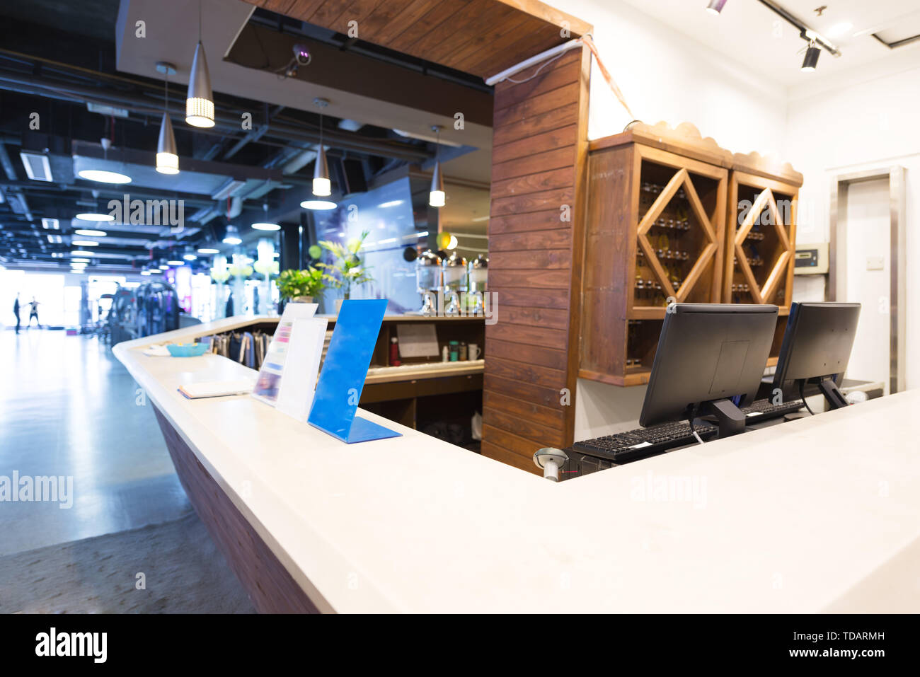 frontdesk in modern photography Stock Photo - Alamy