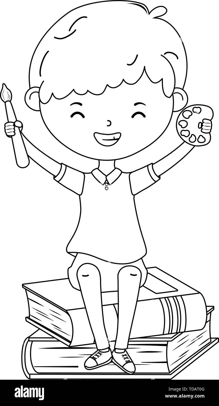 Boy kid design, School education learning knowledge study and class ...