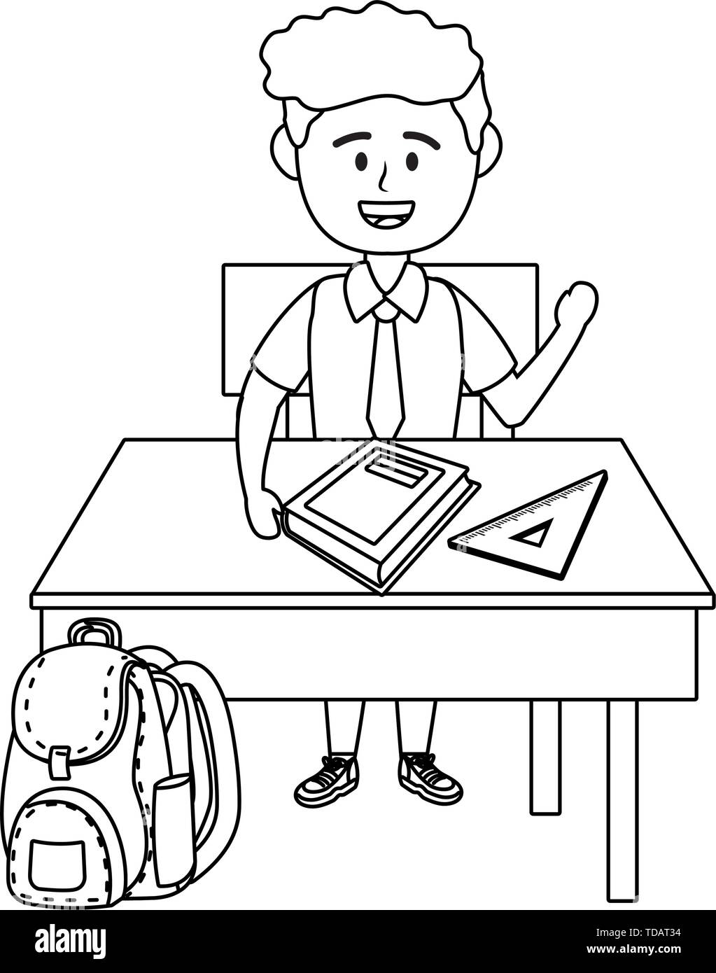 Boy kid design, School education learning knowledge study and class ...