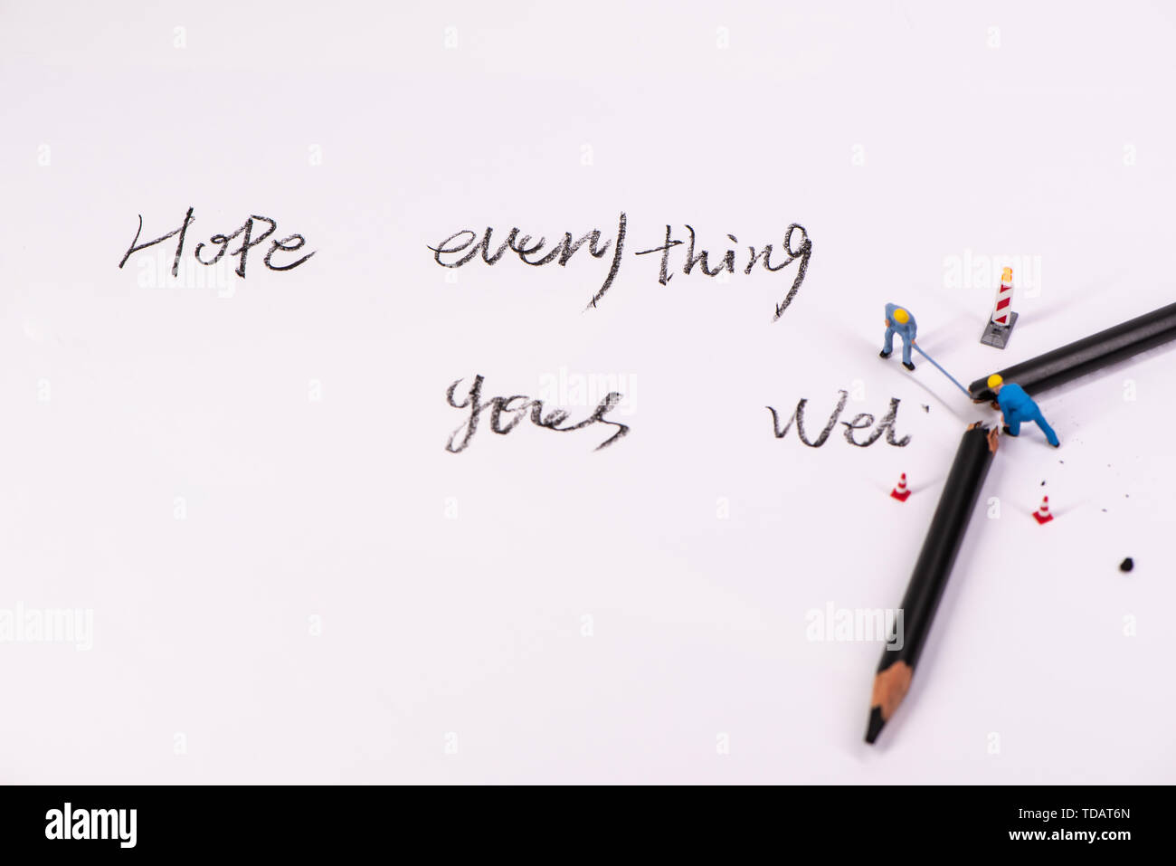 Hand written English font creative illustration Stock Photo - Alamy