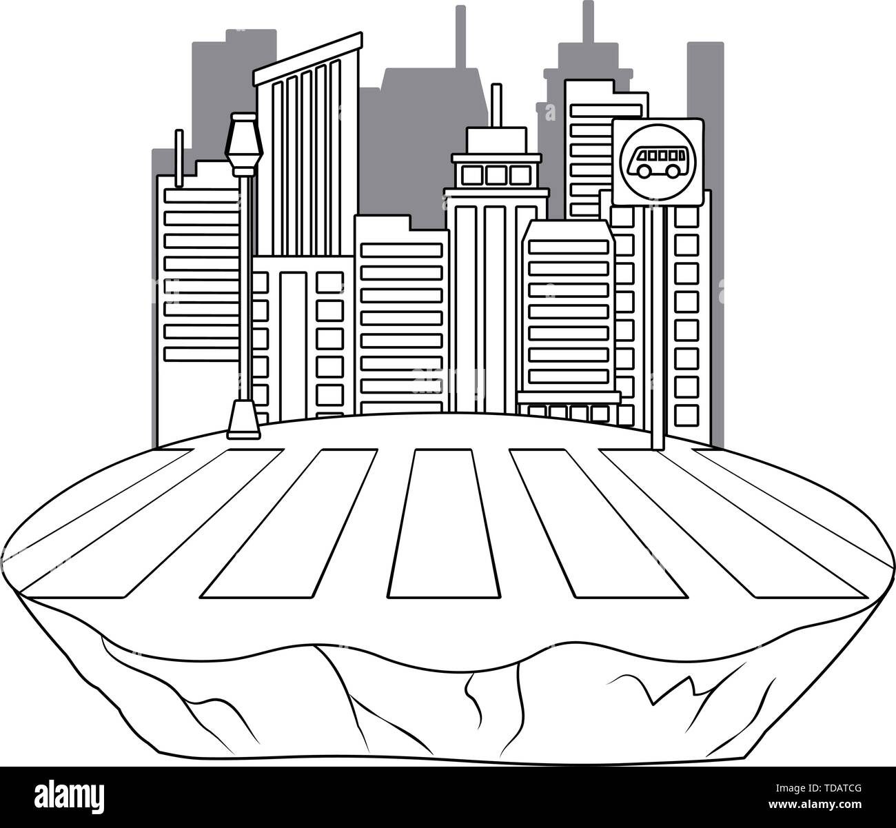 City and street design, Building architecture urban modern downtown and ...