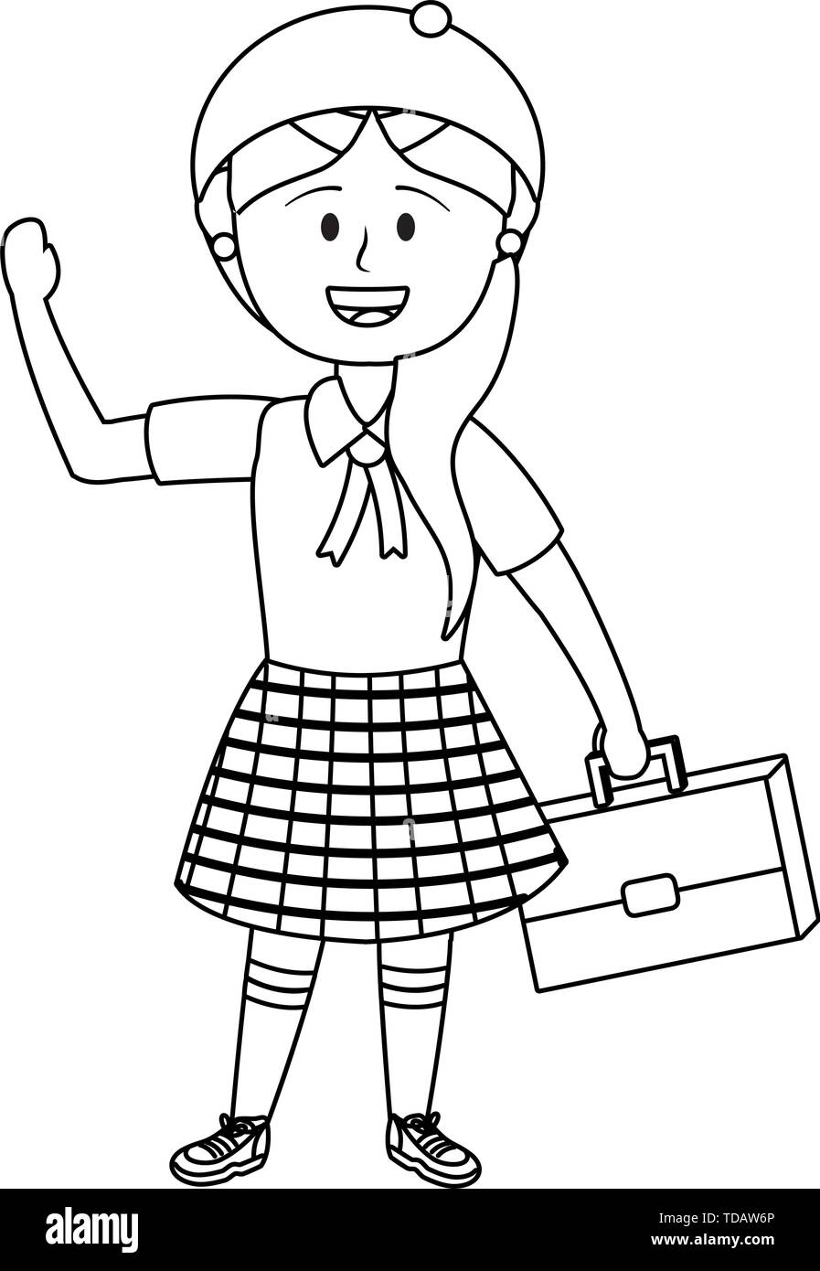 Girl kid design, School education learning knowledge study and class ...