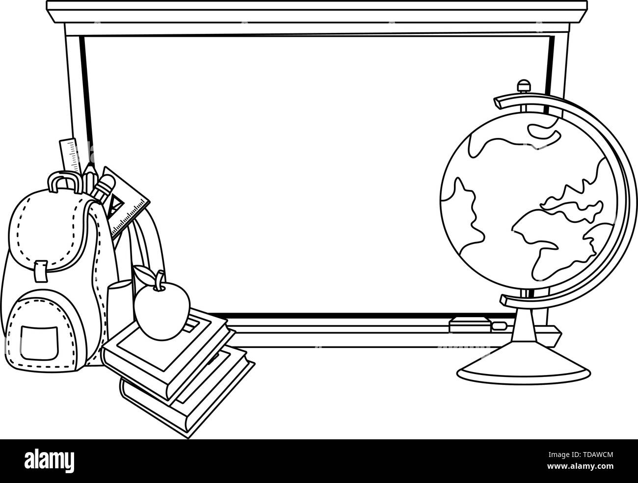 Chalkboard Clipart Black And White