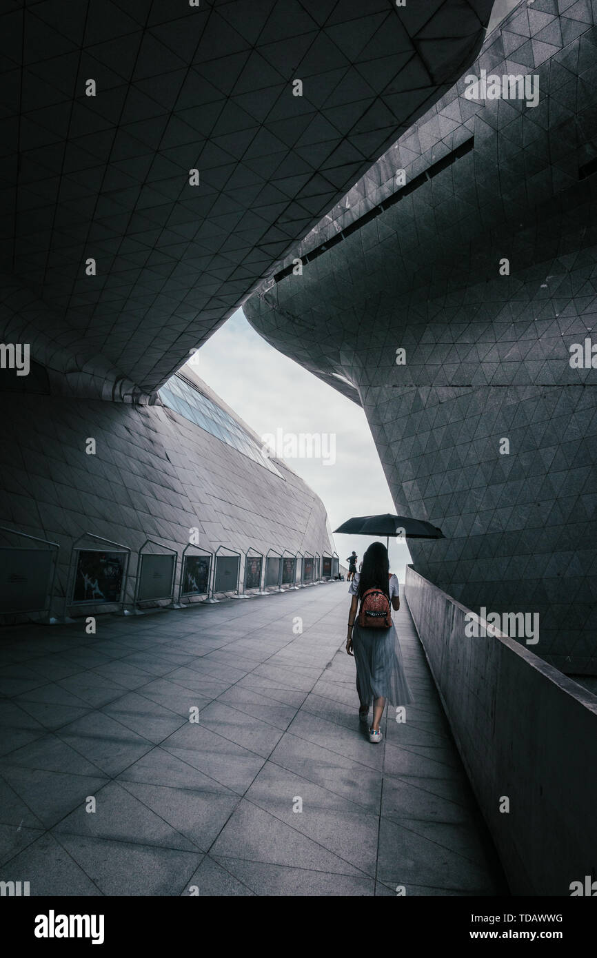 Between high-rise building Stock Photo - Alamy