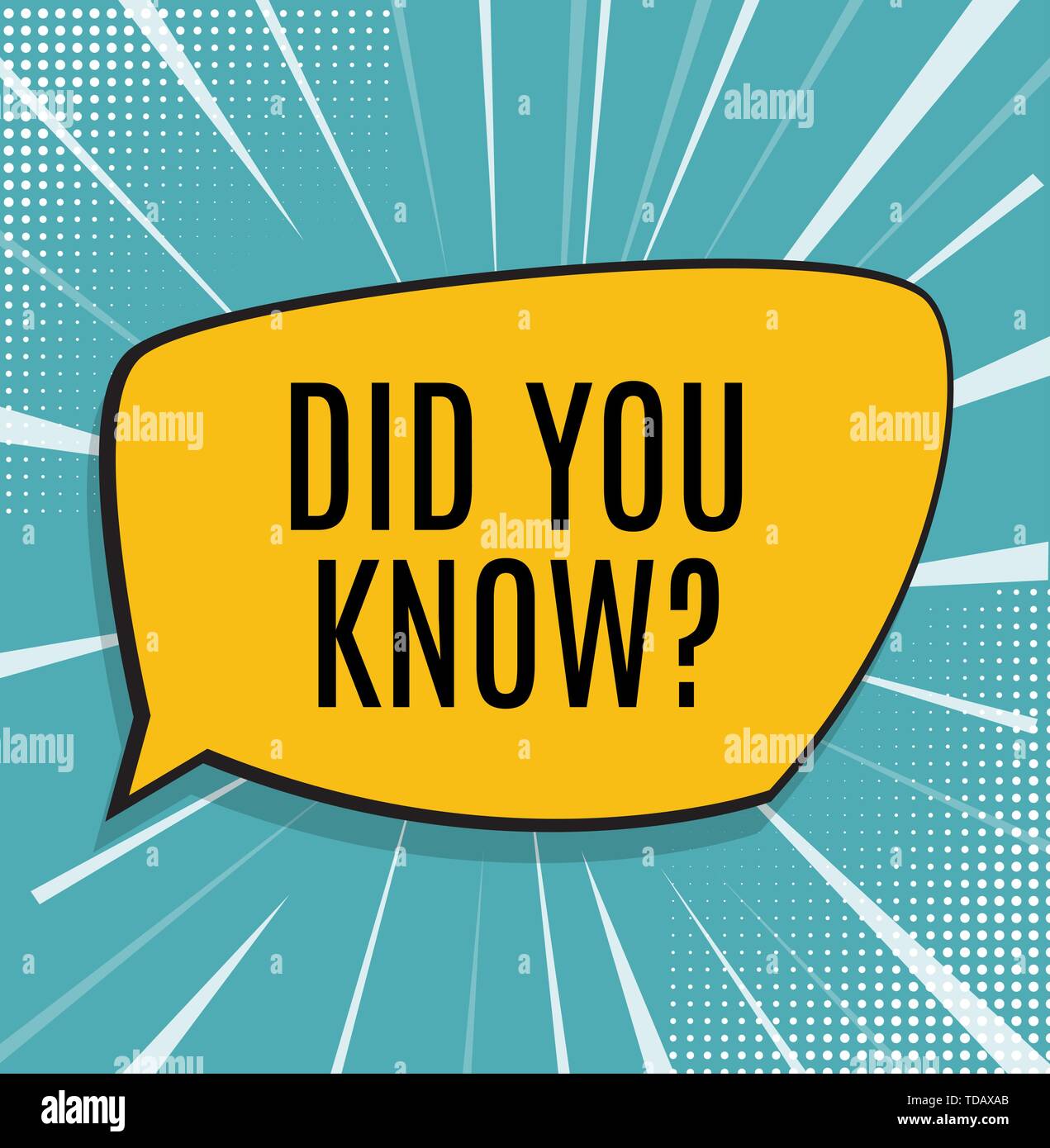 Interesting Fact Background. Did you know question. Vector Illustration ...