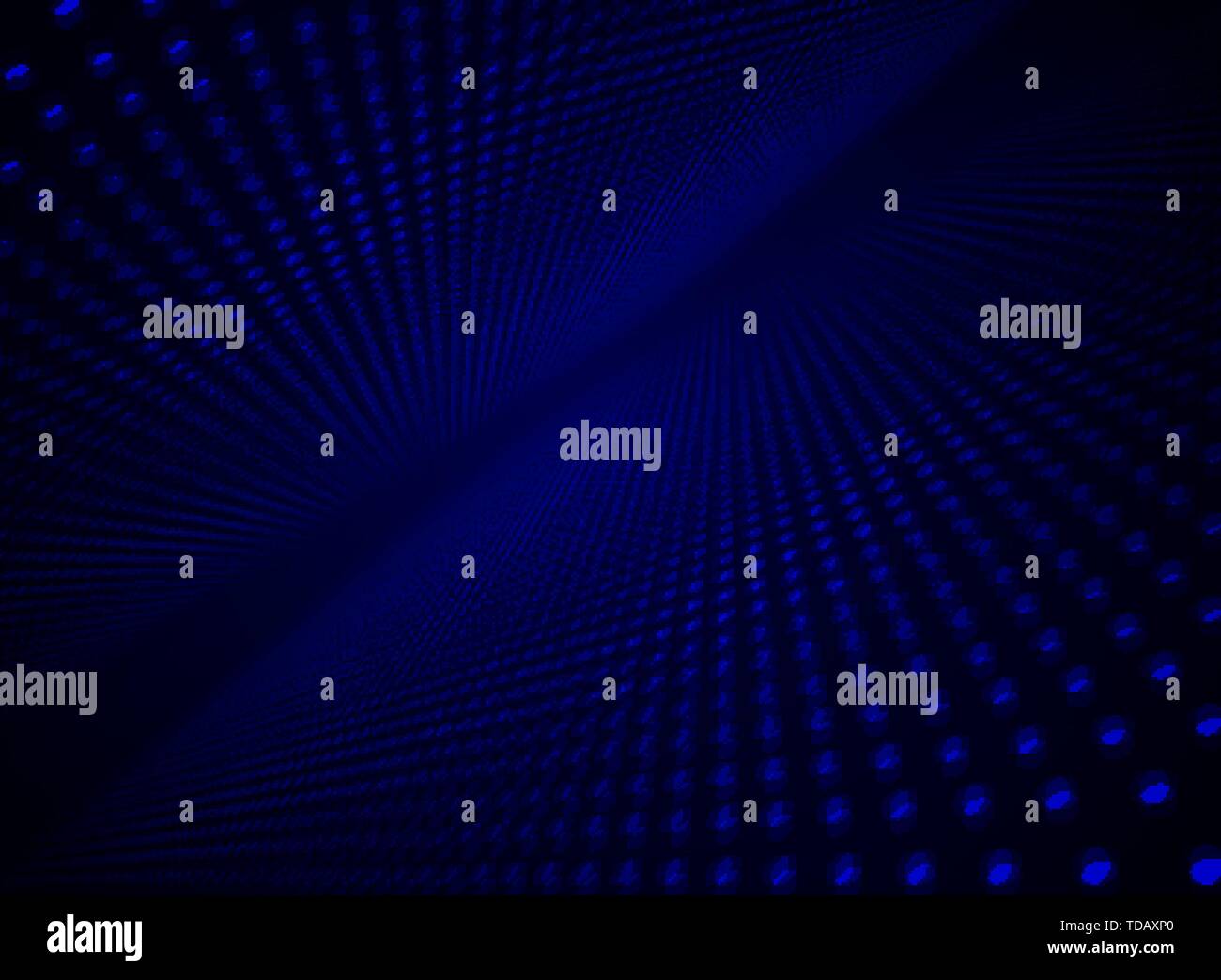 Abstract Technology Futuristic Data Visualization Particle Dynamic Blue Dots Pattern On Darkness