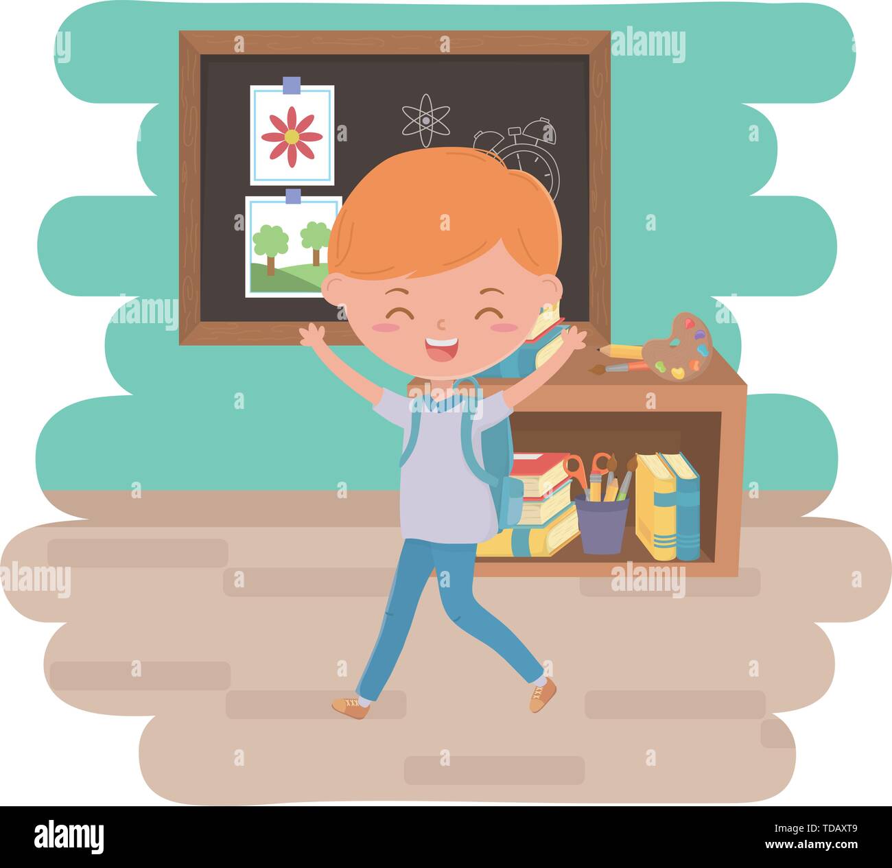 Boy kid design, School education learning knowledge study and class ...