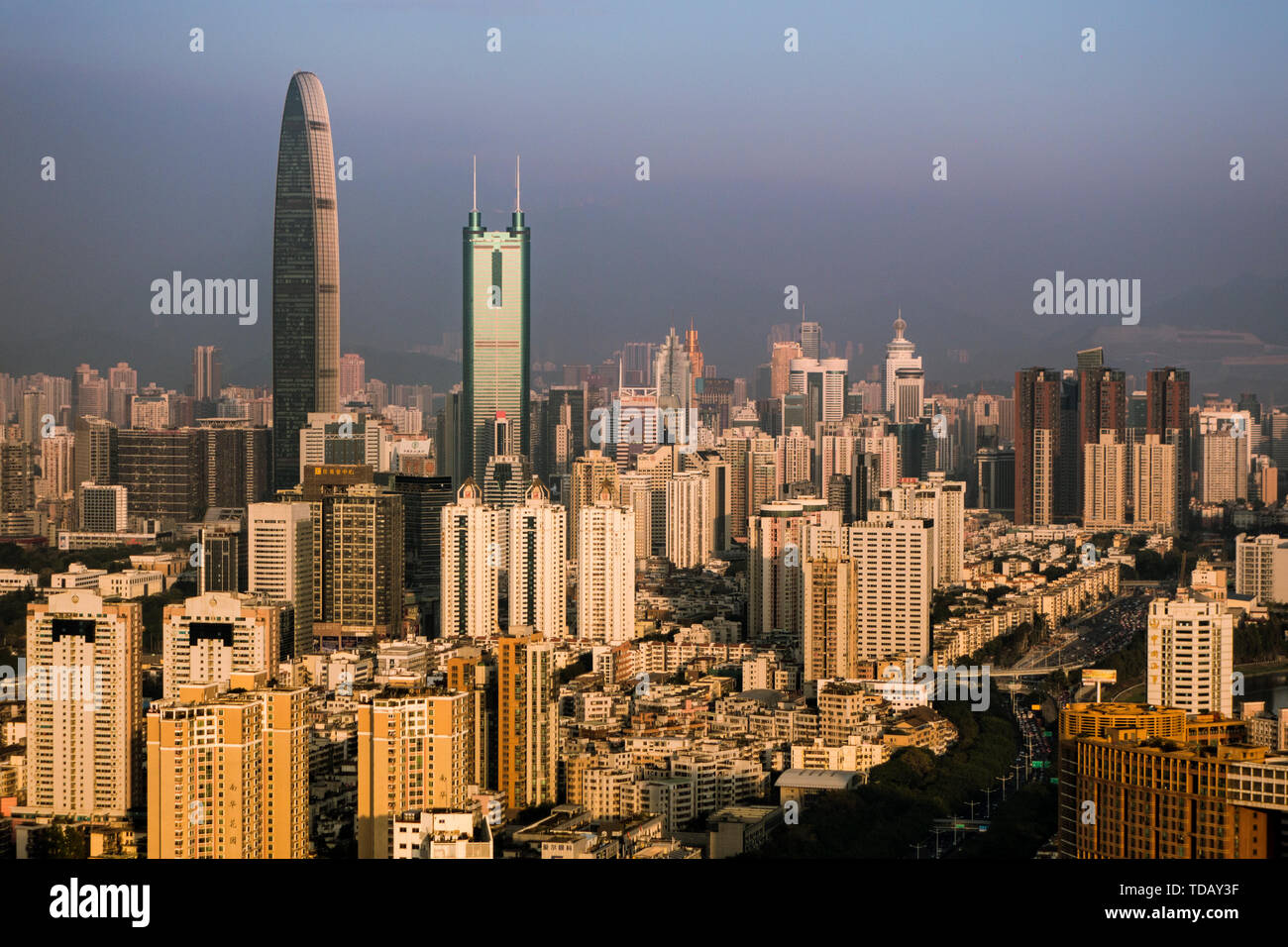 Shenzhen city sunset futian district hi-res stock photography and ...