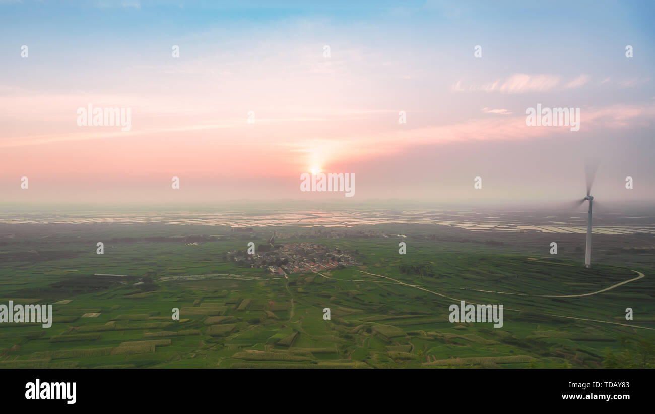 A windmill in the countryside Stock Photo - Alamy