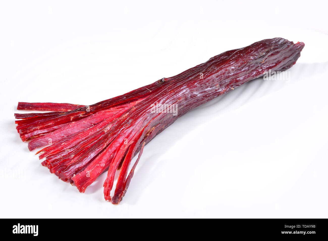 Air-dried hand-torn beef HD picture Stock Photo - Alamy
