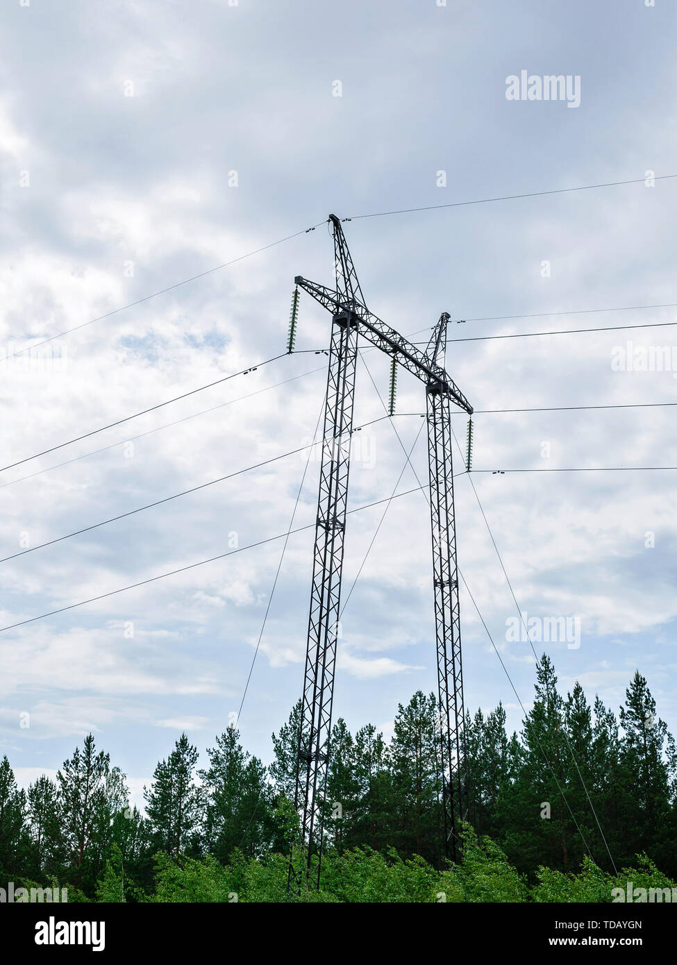 High voltage electric pole hi-res stock photography and images - Alamy
