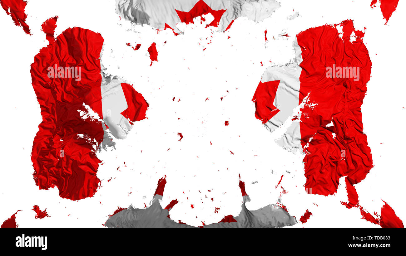 Scattered Canada flag Stock Photo - Alamy