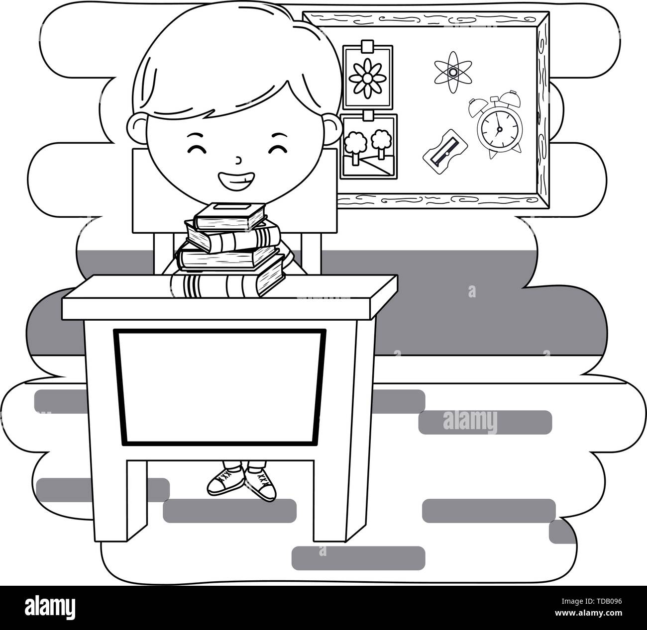 Boy kid design, School education learning knowledge study and class ...
