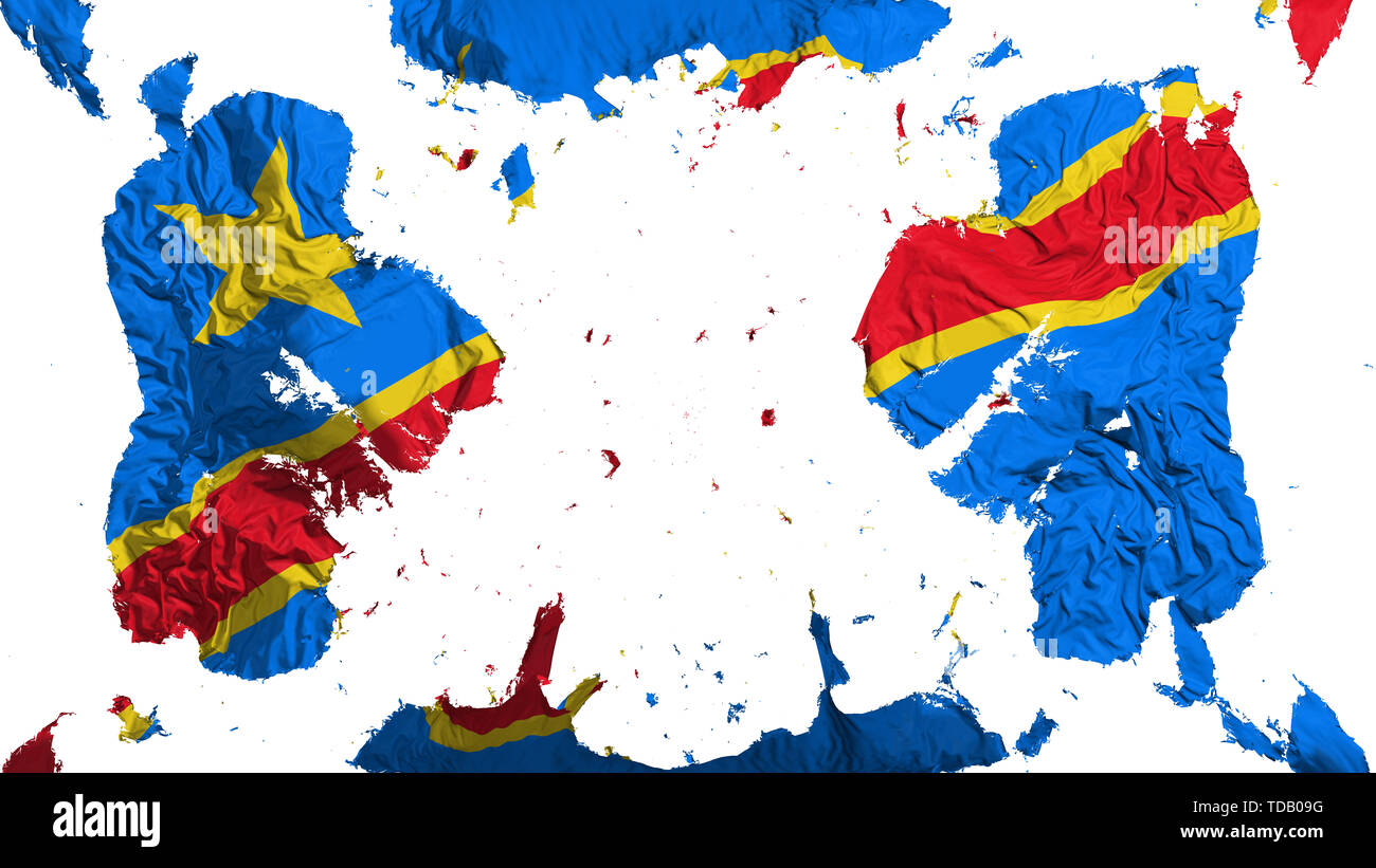 Scattered Democratic Republic of Congo Kinshasa flag Stock Photo - Alamy