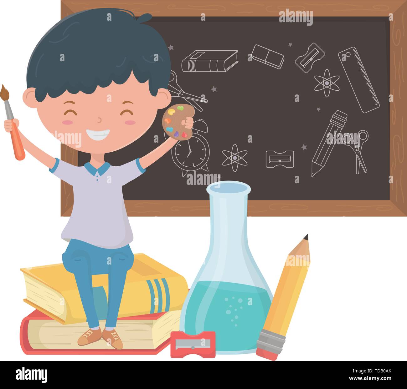 Boy kid design, School education learning knowledge study and class ...