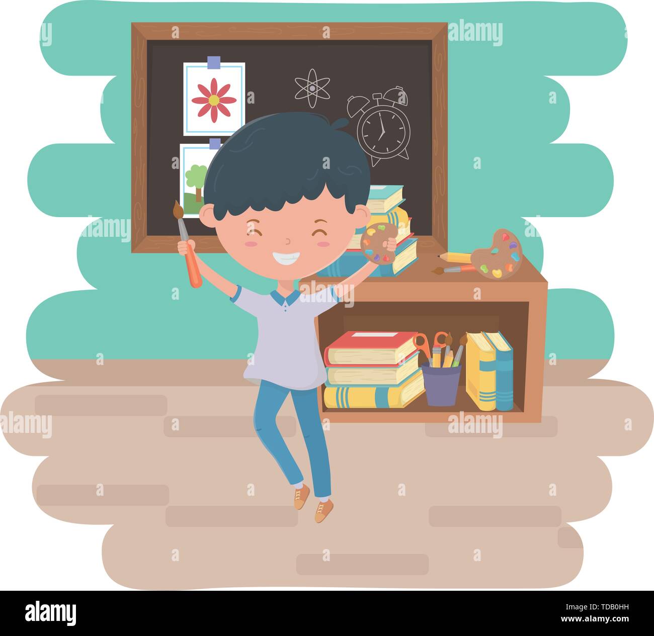 Boy kid design, School education learning knowledge study and class ...