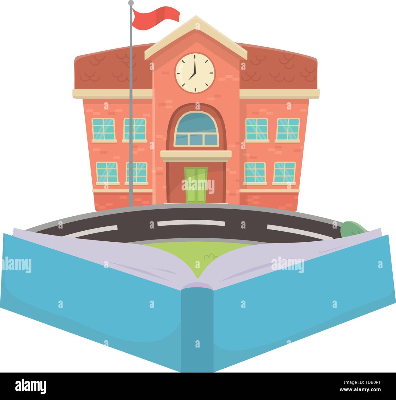 School building and book design, Education lesson study learning ...