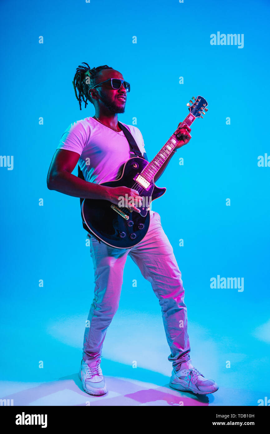 Blue Rockstar Background