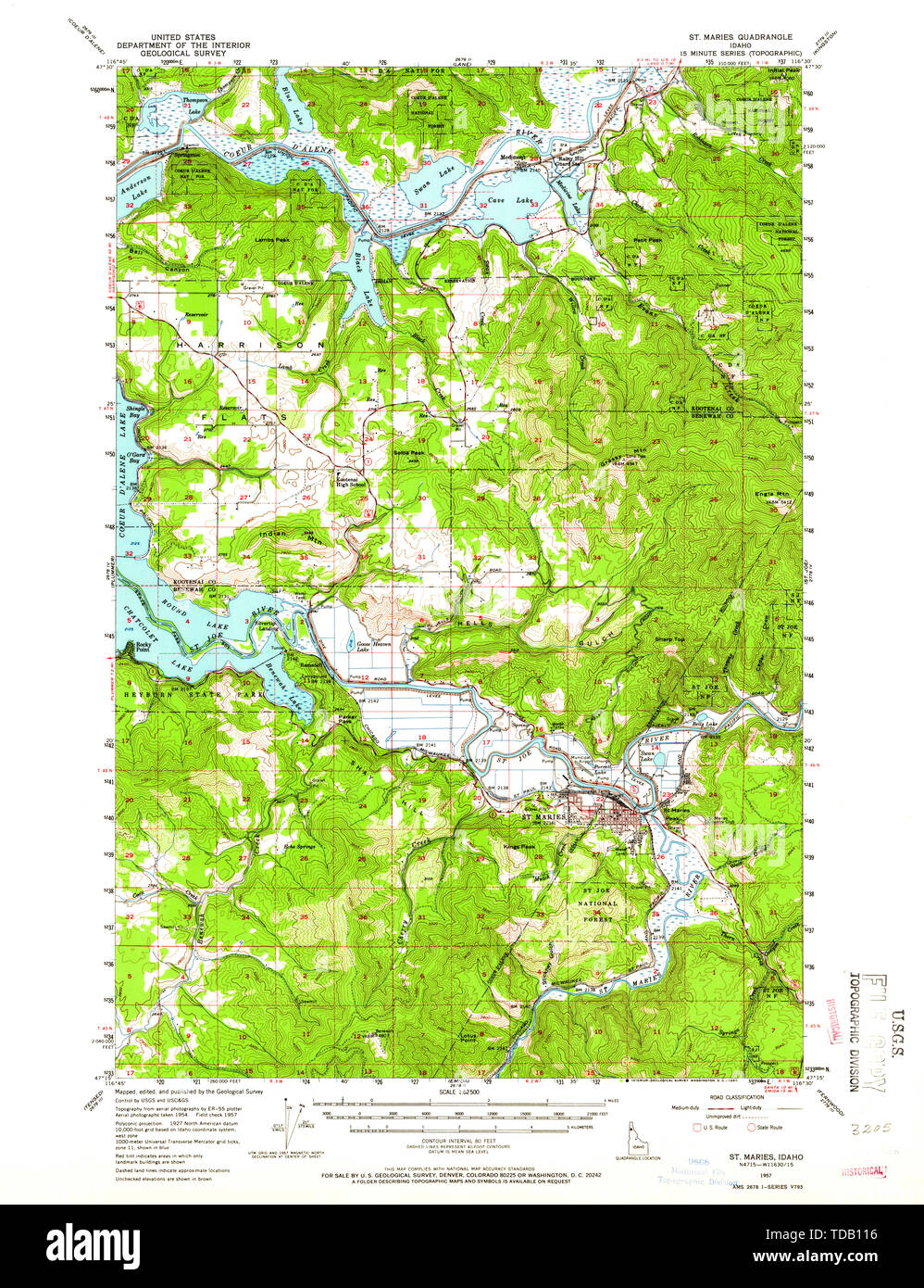 Map of st maries hi-res stock photography and images - Alamy