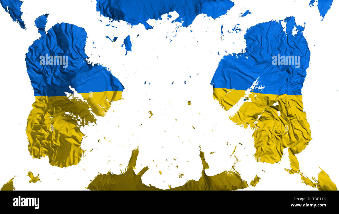 Scattered Ukraine flag Stock Photo - Alamy