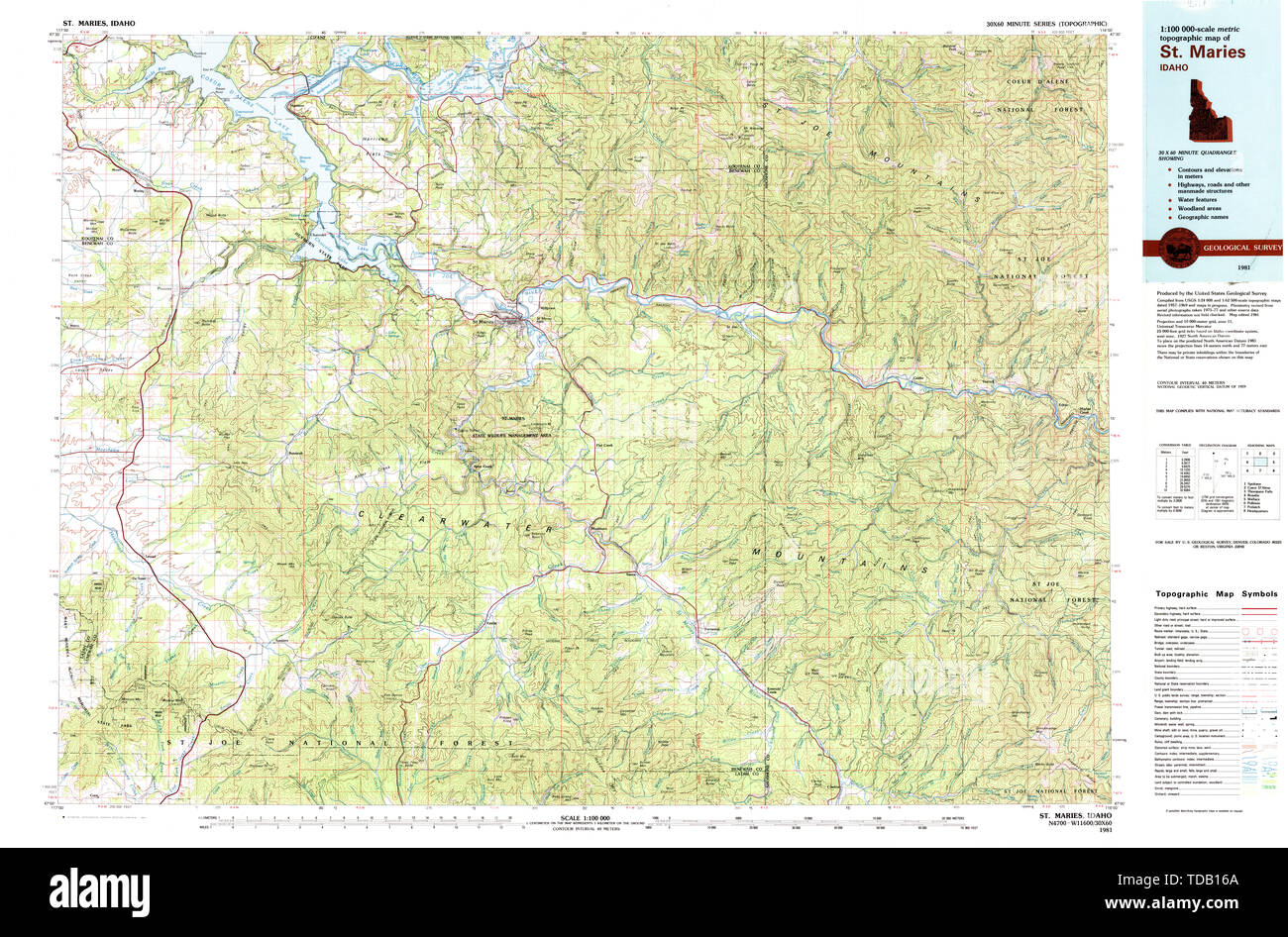 Map of st maries hi-res stock photography and images - Alamy