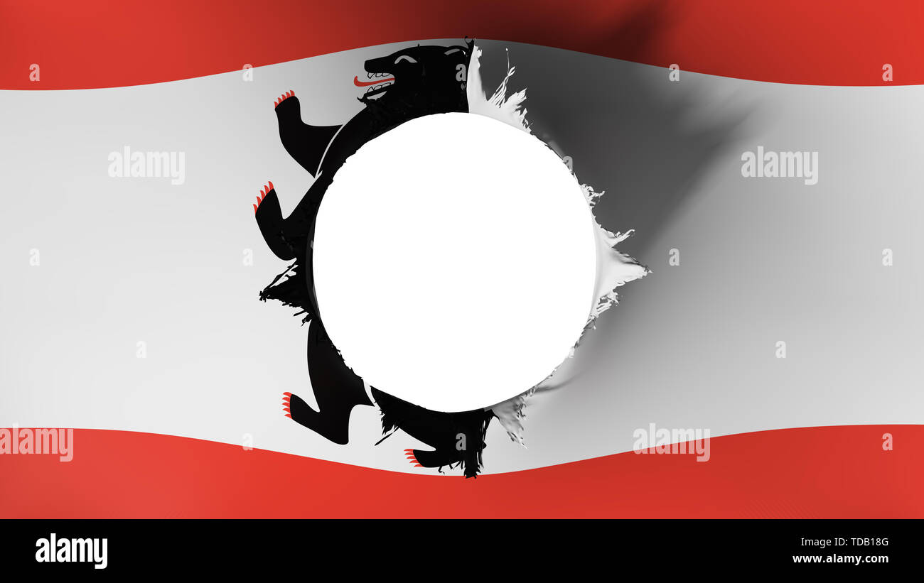 Berlin flag ripped apart Stock Photo - Alamy