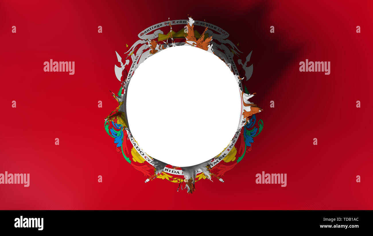 Caracas flag ripped apart Stock Photo - Alamy