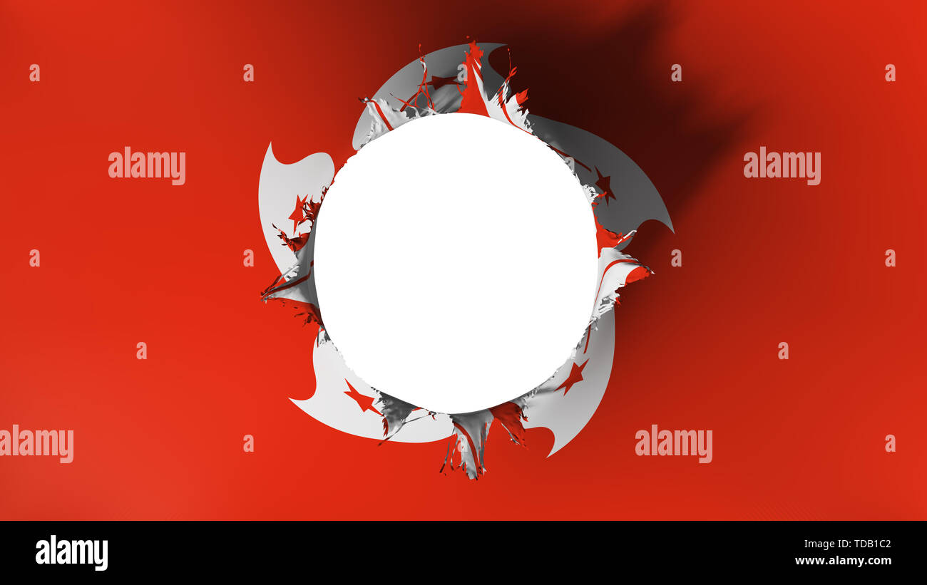 Hong Kong flag ripped apart Stock Photo - Alamy