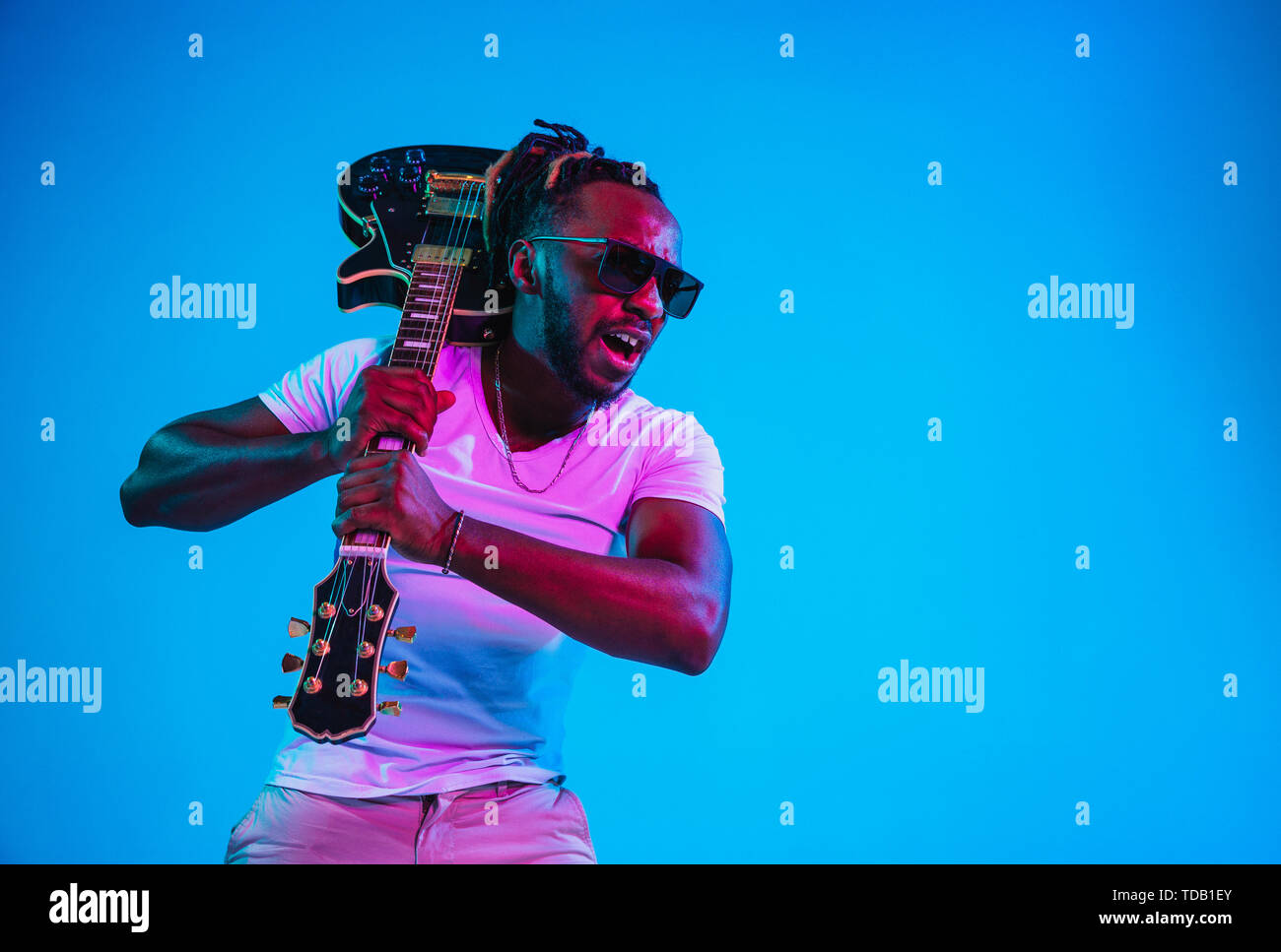 Blue Rockstar Background