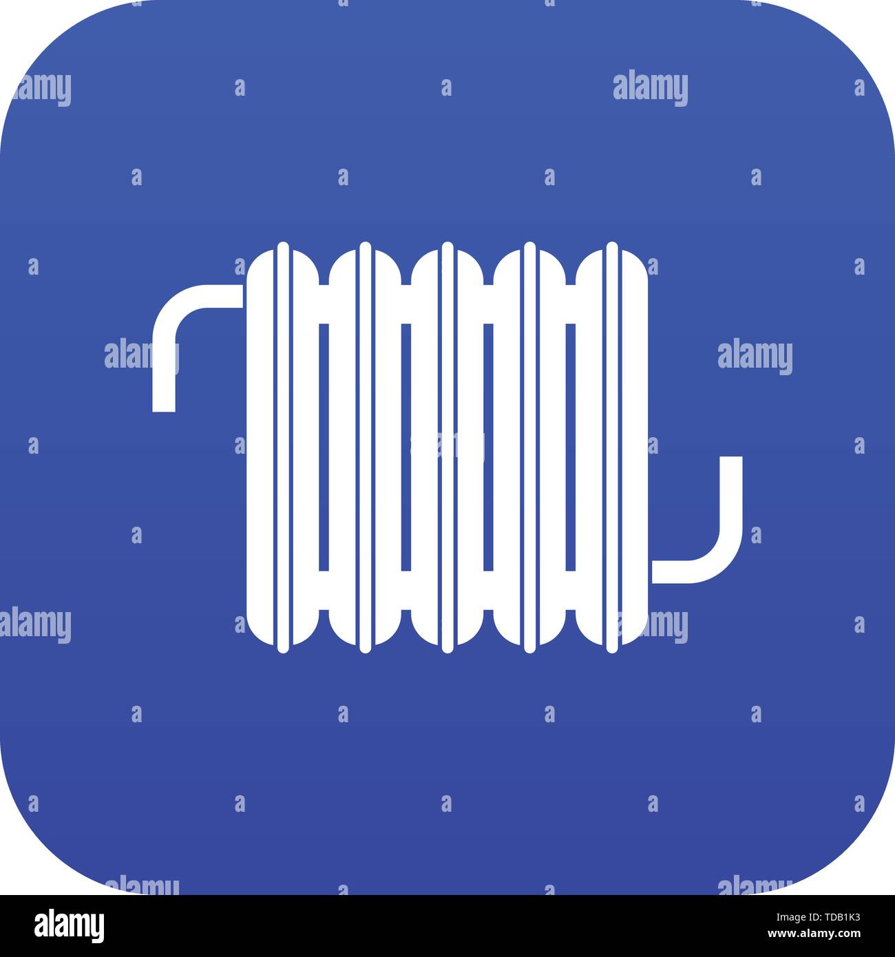Radiator icon digital blue Stock Vector Image & Art - Alamy