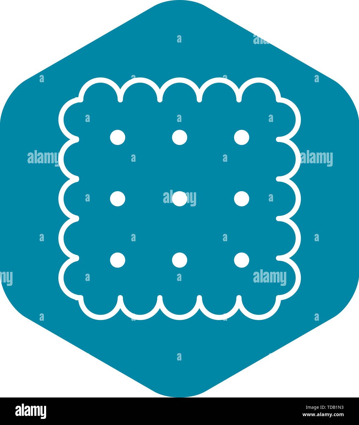 Square biscuit icon, outline style Stock Vector Image & Art - Alamy