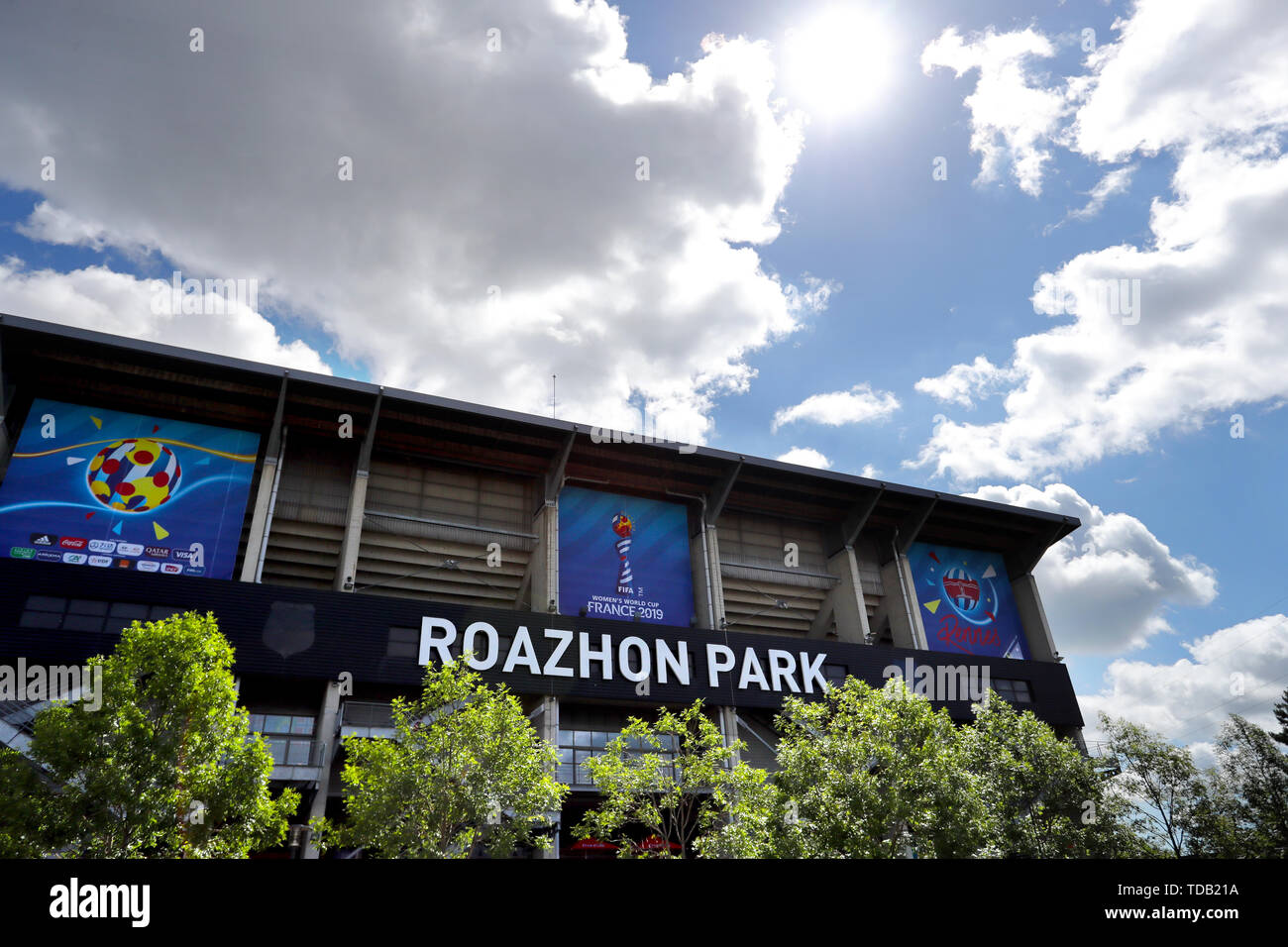 General view of the stadium ahead of the FIFA Women's World Cup, Group ...
