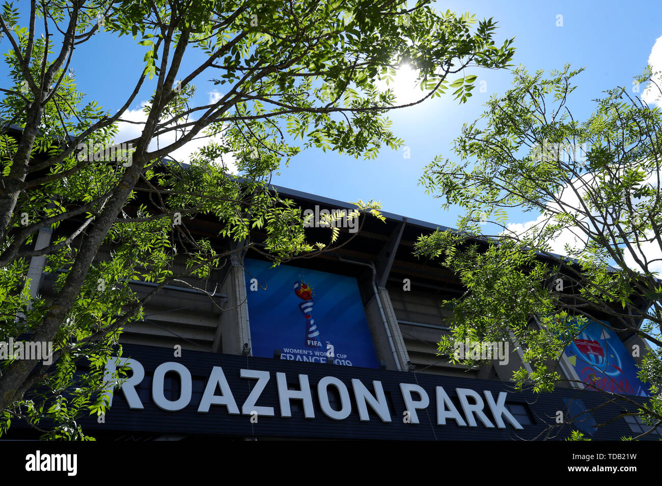 General view of the stadium ahead of the FIFA Women's World Cup, Group ...