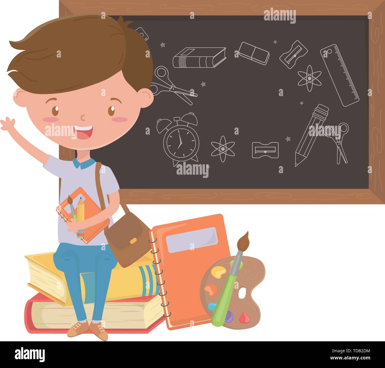 Boy kid design, School education learning knowledge study and class ...