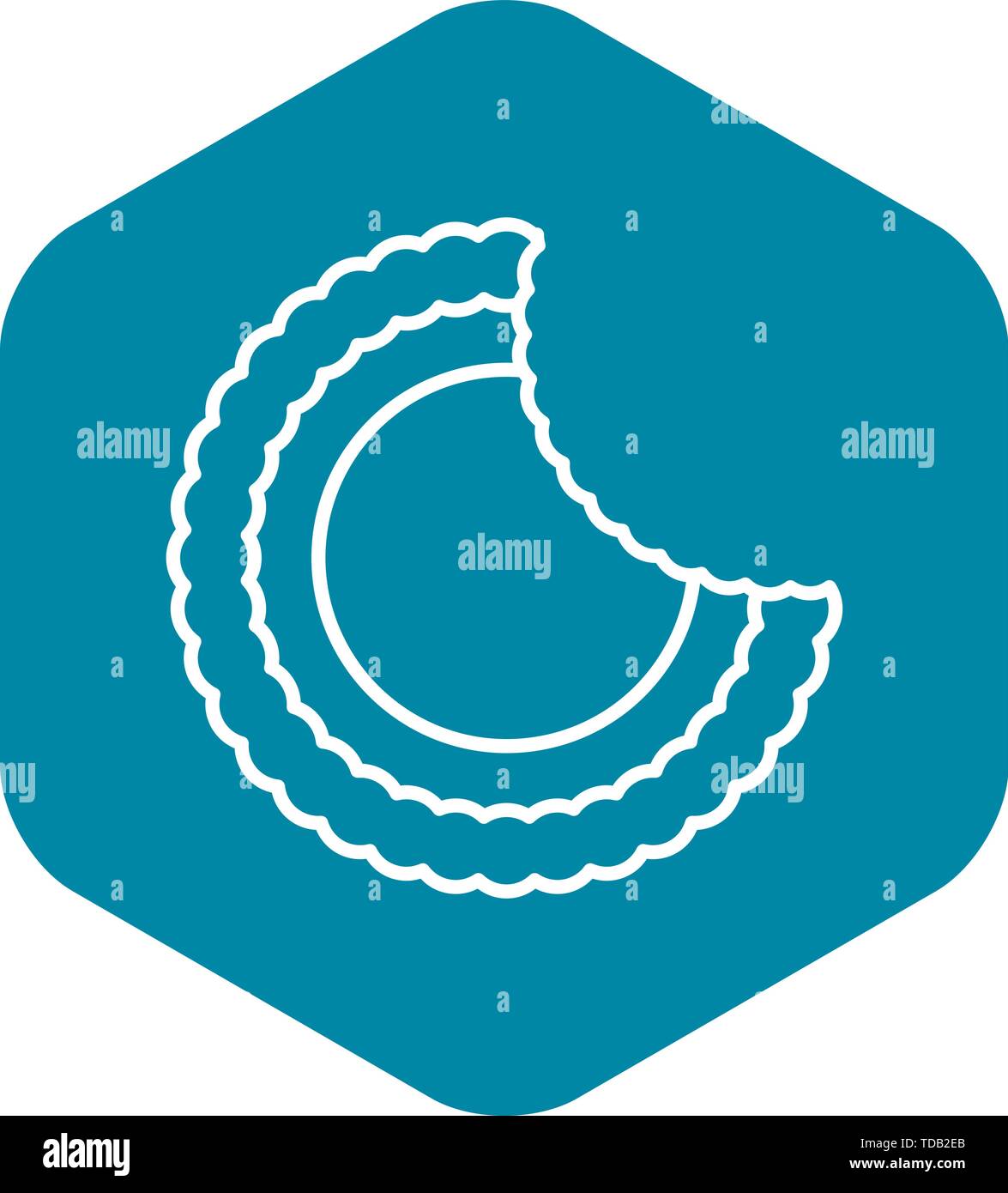 Bite sweet cookie icon, outline style Stock Vector Image & Art - Alamy