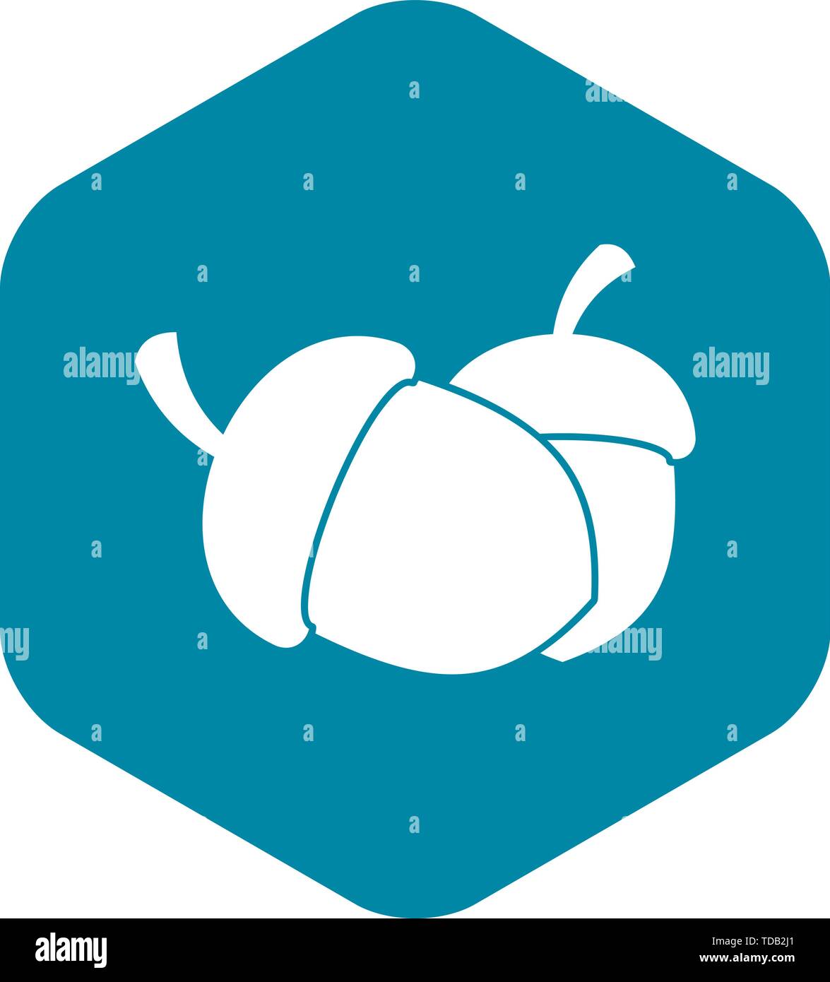 Acorn icon in simple style Stock Vector Image & Art - Alamy