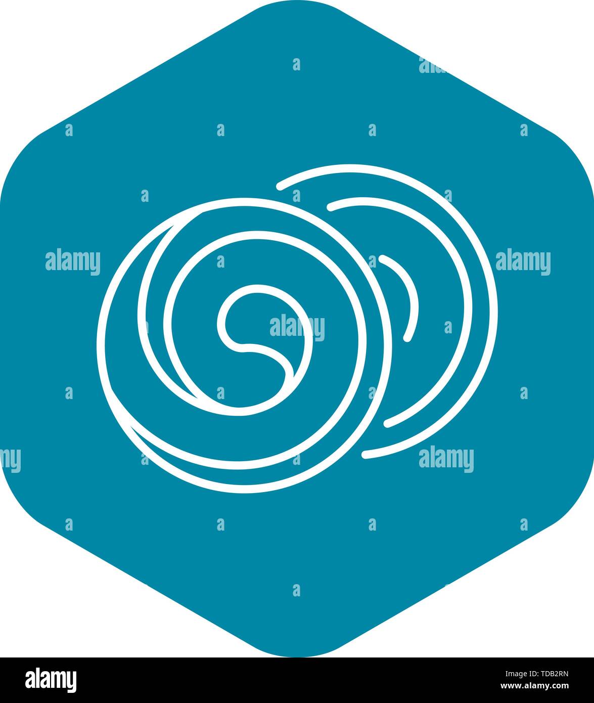 Swirl biscuit icon, outline style Stock Vector Image & Art - Alamy