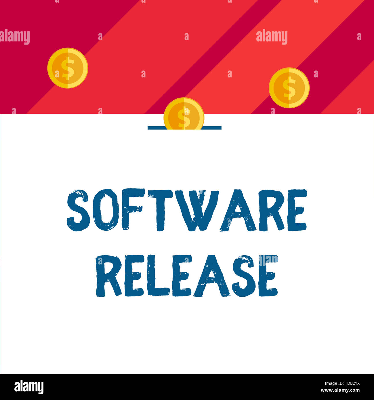 Writing note showing Software Release. Business concept for sum of ...