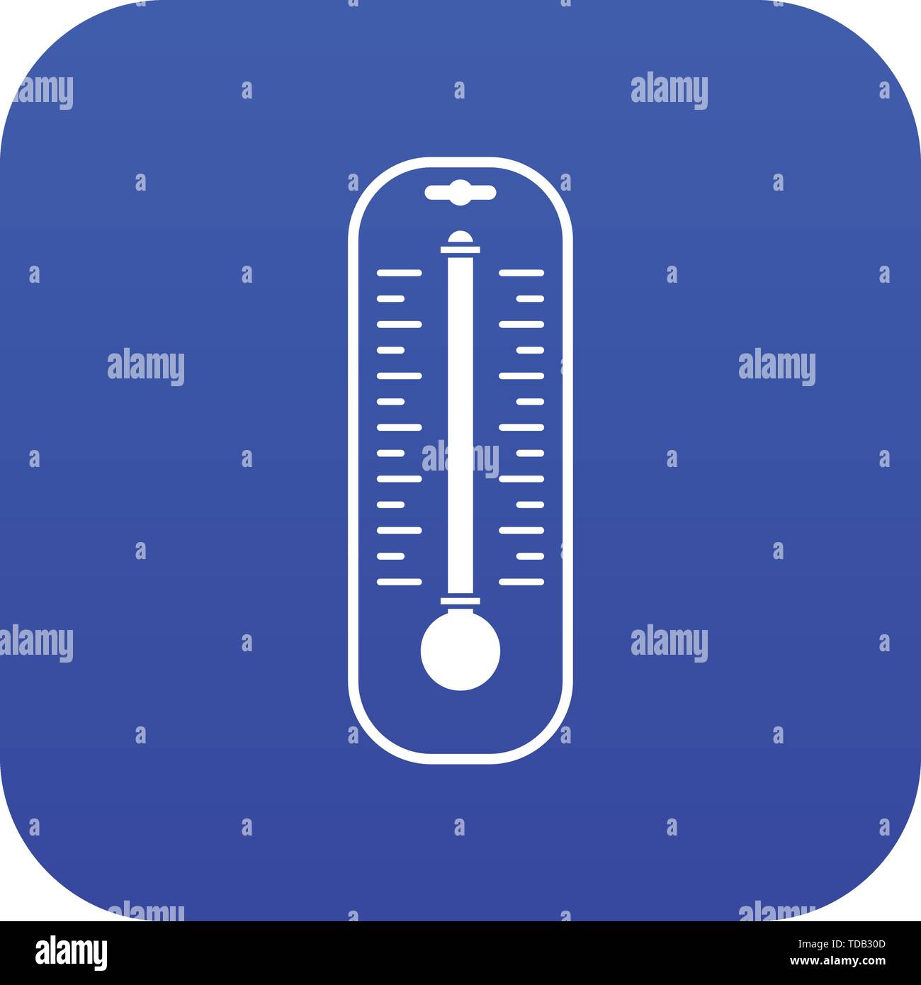 Thermometer icon digital blue Stock Vector Image & Art - Alamy