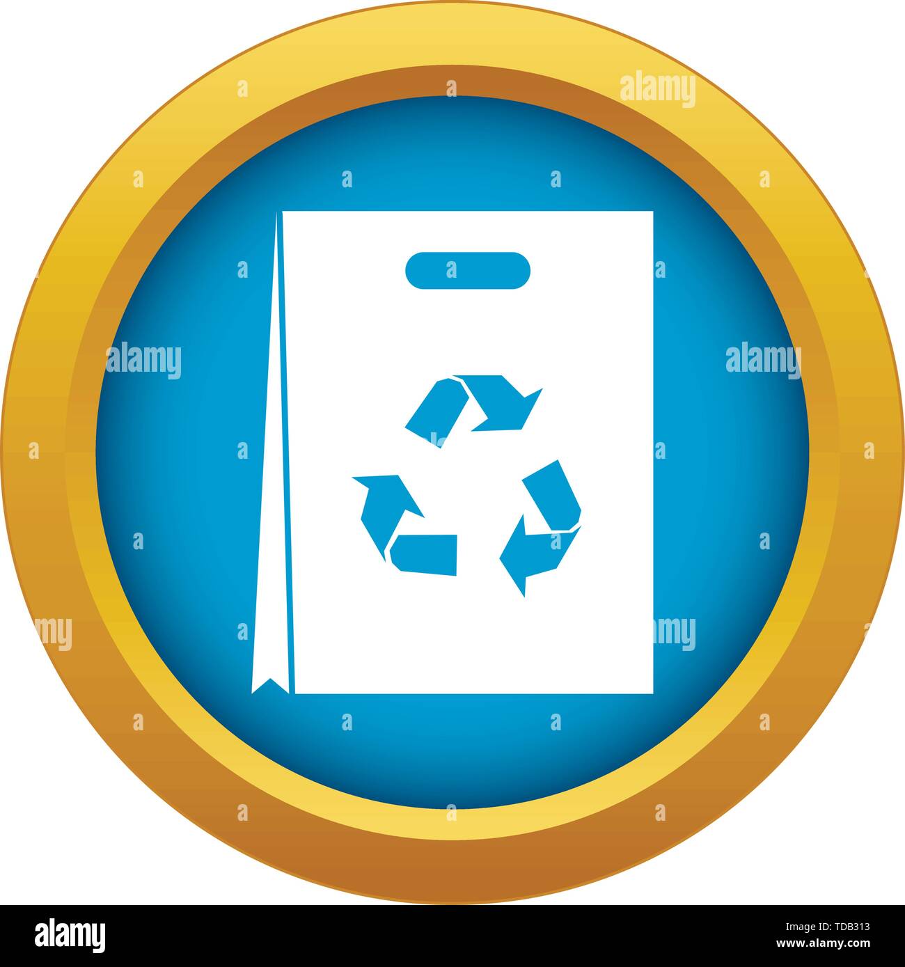 Package recycling icon blue vector isolated Stock Vector Image & Art ...