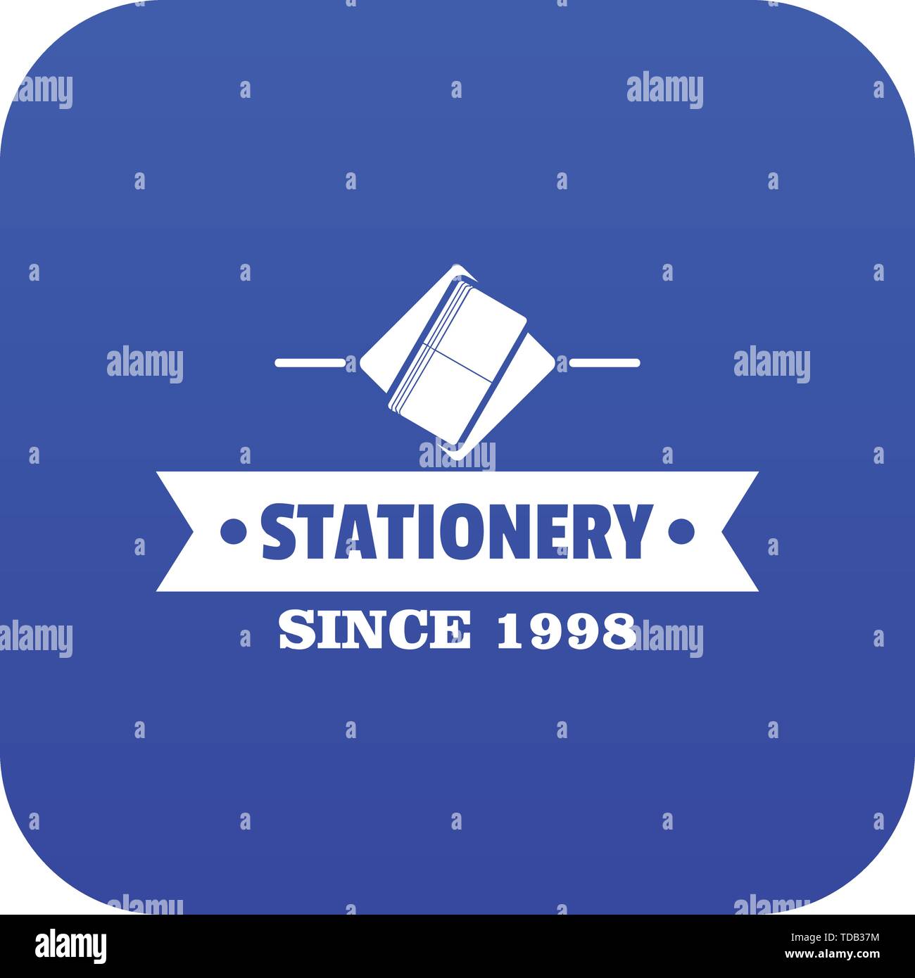 Stationery icon blue vector Stock Vector Image & Art - Alamy