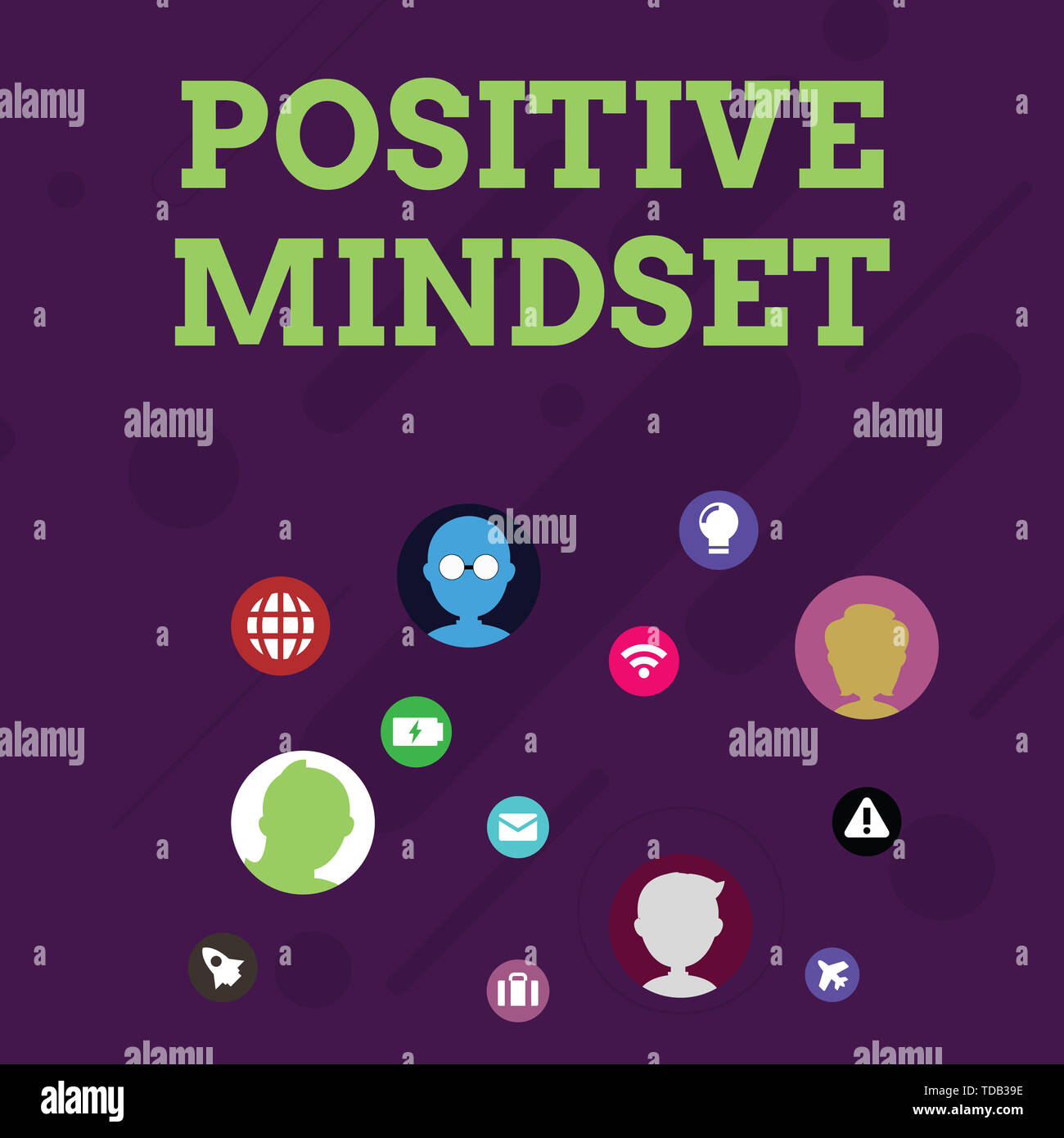 Word writing text Positive Mindset. Business photo showcasing mental ...