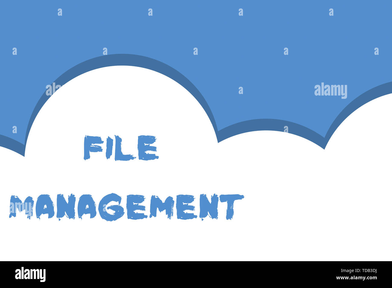 Writing note showing File Management. Business concept for computer ...