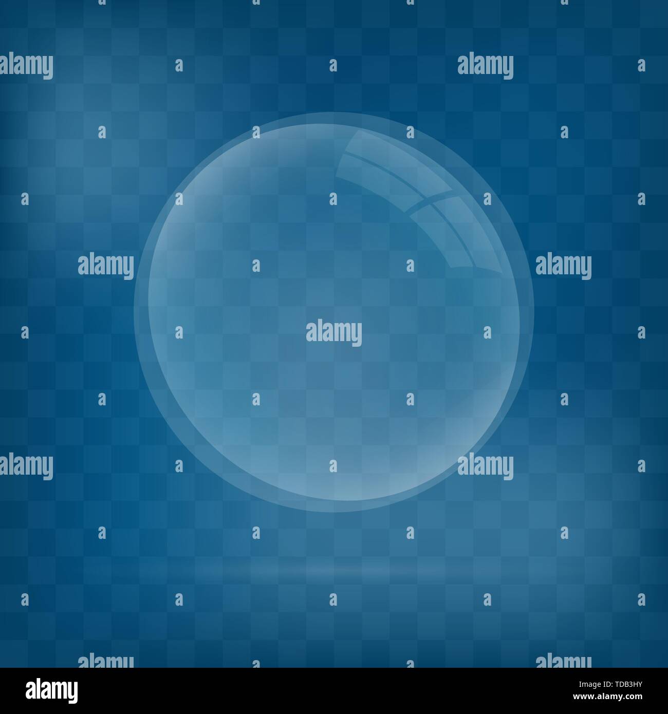 Realistic 3d sphere with shadow. Vector illustration Stock Vector Image ...