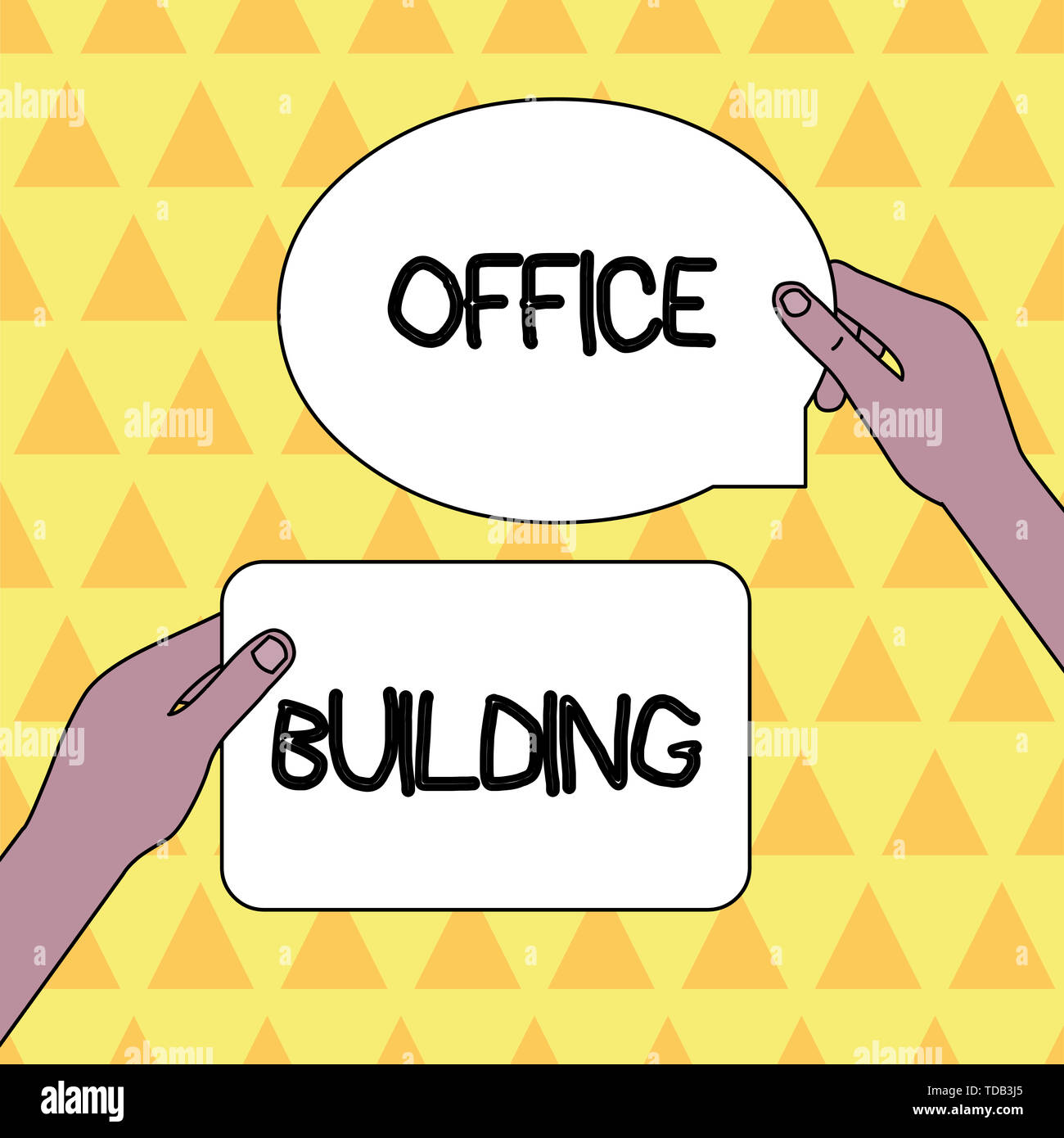 Handwriting text Office Building. Conceptual photo Commercial buildings ...