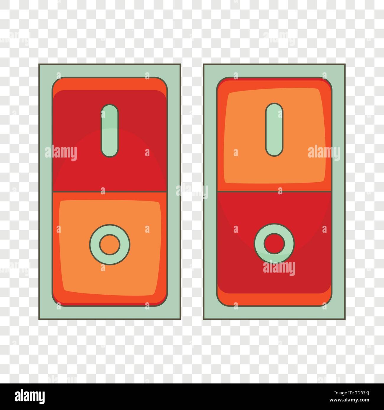 Electric switch icon, cartoon style Stock Vector Image & Art - Alamy