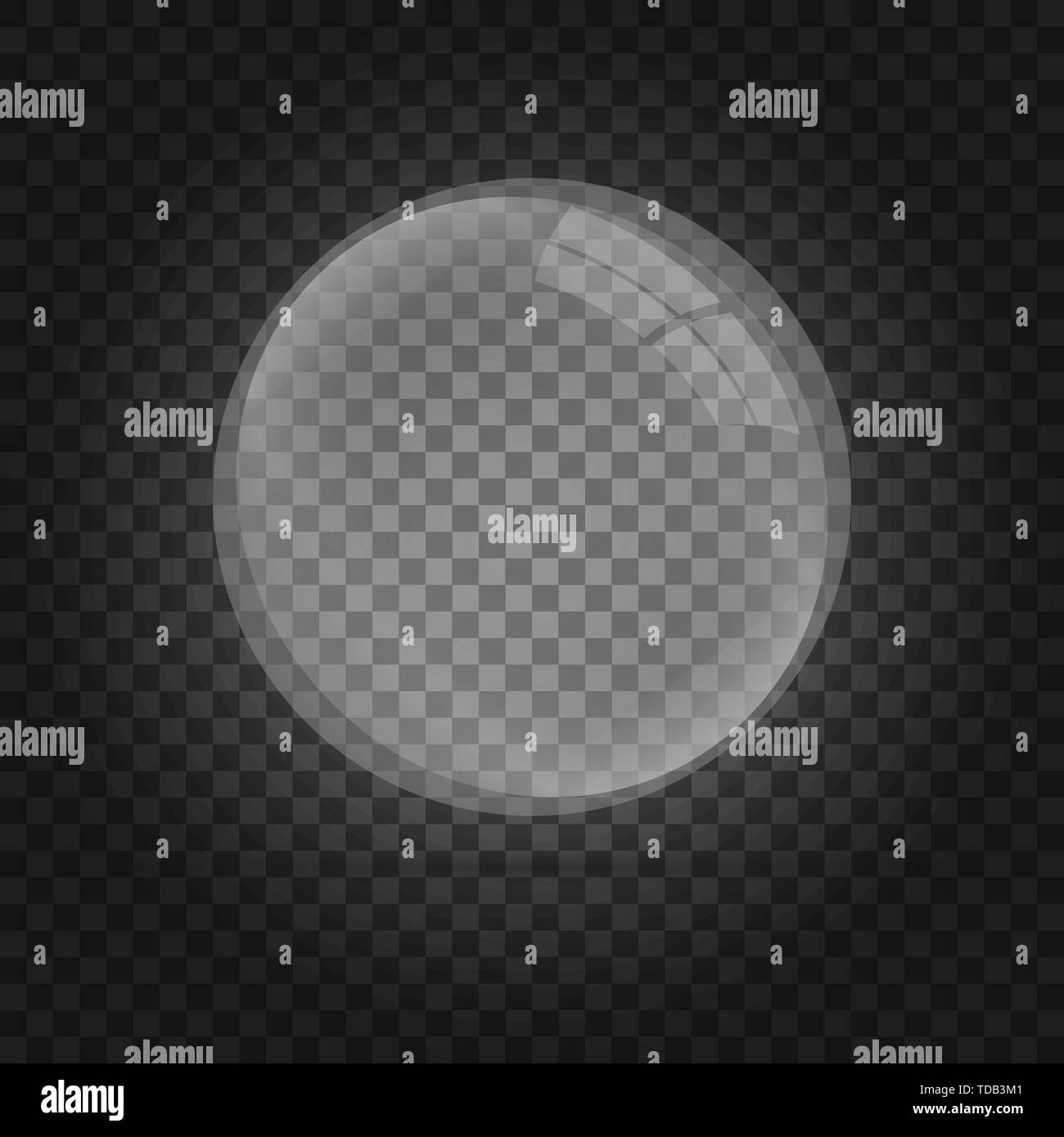 Realistic 3d sphere with shadow. Vector illustration Stock Vector Image ...