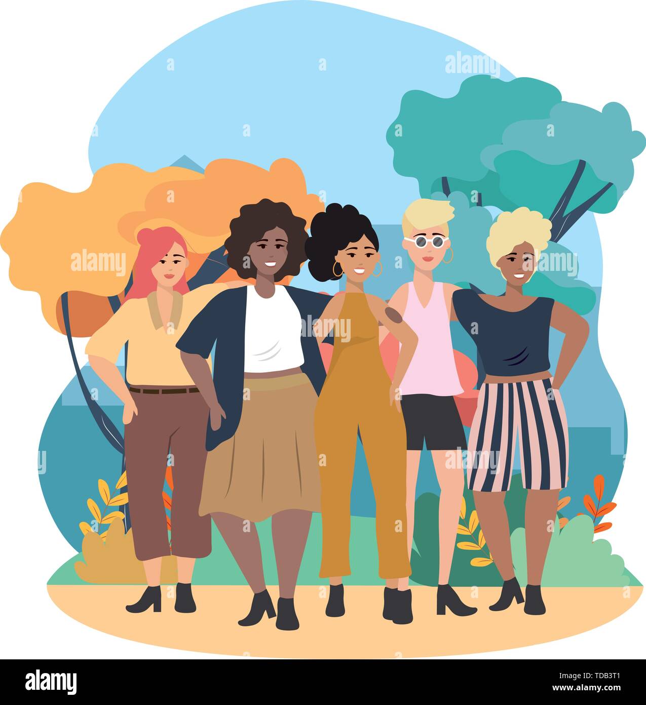 Avatars of a fashion women design, Girl female person human and beauty ...